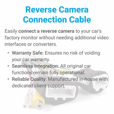 Nissan Juke Micra Note Murano Titan Reverse Camera Kit With 24 Pin ...